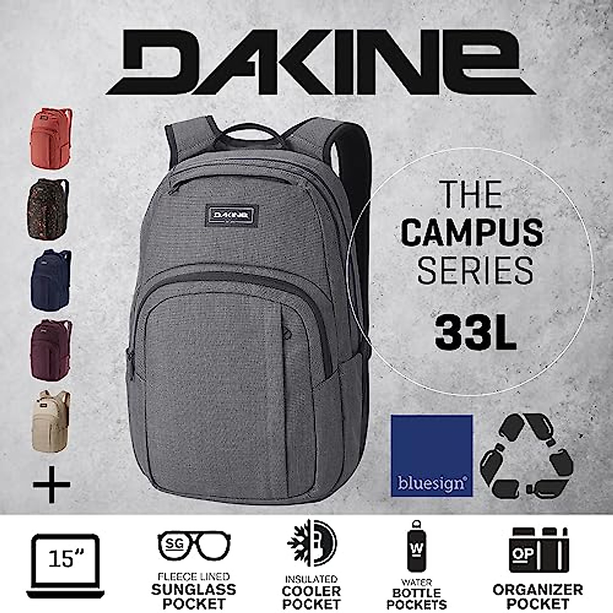 Dakine Campus L 33L Backpack - Cascade Camo, One Size