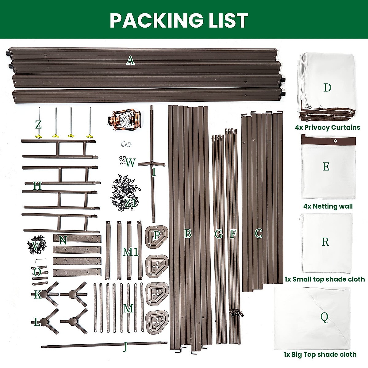 MEWAY Patio Gazebo 10x13 Gazebo with Mosquito Netting Aluminum Outdoor Gazebo Canopy with Curtains for Backyard Lawn Garden Deck, White Brown