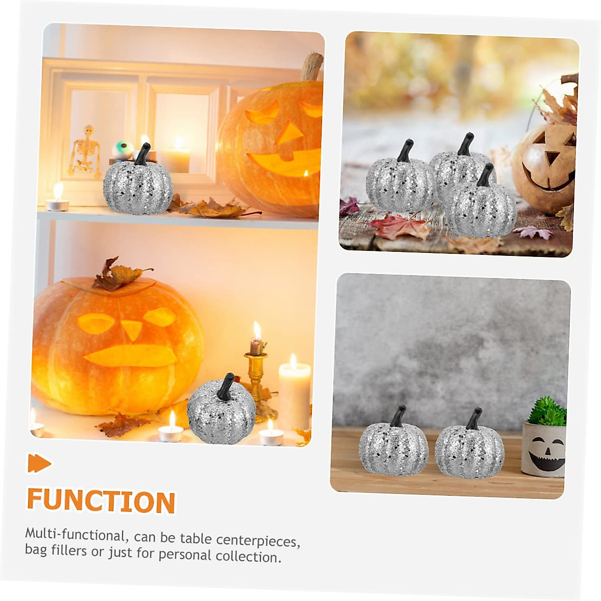 Garneck 50 pcs Foam Pumpkin Small Artificial Pumpkins Artificial Pumpkins for Table Decor Mini Pumpkins Bulk Artificial Pumpkins Bulk Fake Pumpkins Realistic Pumpkin Miniature Model