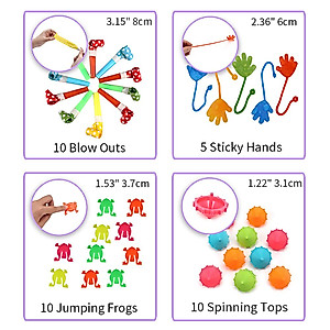 Amy&Benton 120PCS Prize Box Toys for Kids Classroom Pinata Filler Toys Kids Birthday Party Favors Assorted Carnival Prizes Treasure Box Chest Prizes Toys Goodie Bag Stuffers