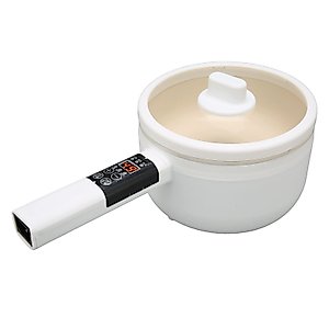 Hot Pot Electric, 700W 1.8L Single Layer Portable Electric Frying Pan Multifunction Electric Skillet 5 Cooking Modes LED Touch Control for Steamed, Fried, Boiled, Stewed(US Plug 110V)