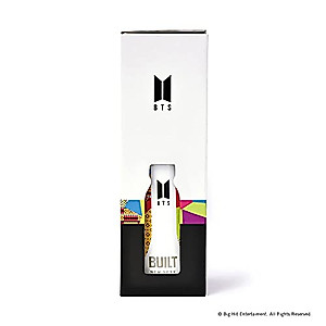 BUILT BTS Stainless Steel Leak Proof Thermos Water Bottle, All Members, 18 Ounce