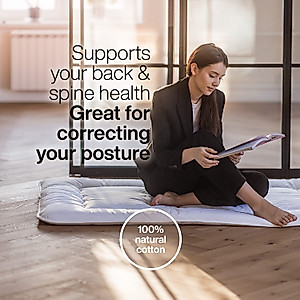 Luxton Home Japanese Shiki Futon Foldable Mattress for Sleep & Travel - Twin-Long