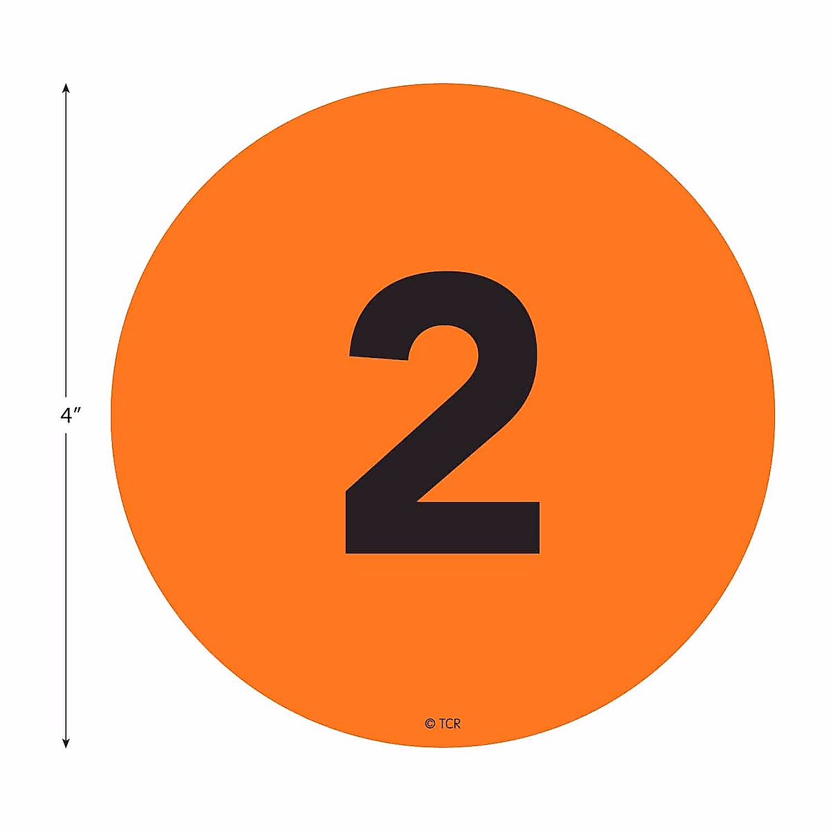 Spot On Floor Markers: Numbers 1-36 - 4" (TCR77512)