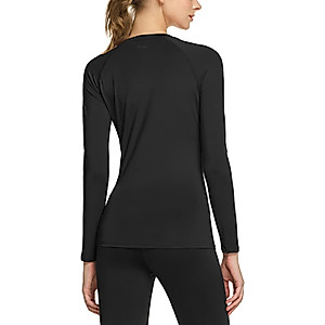 TSLA Women's Sports Compression Shirt, Cool Dry Fit Long Sleeve Workout Tops, Athletic Exercise Gym Yoga Shirts, 3pack Black/Black/Black, Small