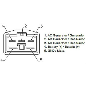 31600-KFG-861 Voltage Regulator Rectifier Fits for Honda CB F 600 400 CBR F2 F3 F4 AC 900 NTV AUVILLE 650 VT 750 VTR NC29 NC30 NC31 1000 XLV Replaces 31600-KY2-702 31600-KBG-008 31600-MV4-010 SH693-12