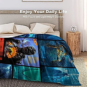 Anime Blanket Ultra Soft Flannel Fleece Throw Blankets for Sofa Bed Couch Travelling Camping for Kids Adults Gifts All Season 50"X40"