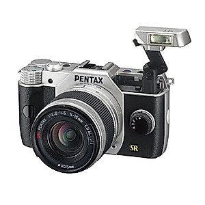 Pentax Q7 12.4MP Mirrorless Digital Camera with 02 Standard Zoom 5-15mm f2.8-4.5 and 06 Telephoto Zoom 15-45mm f2.8 Lenses (Silver)