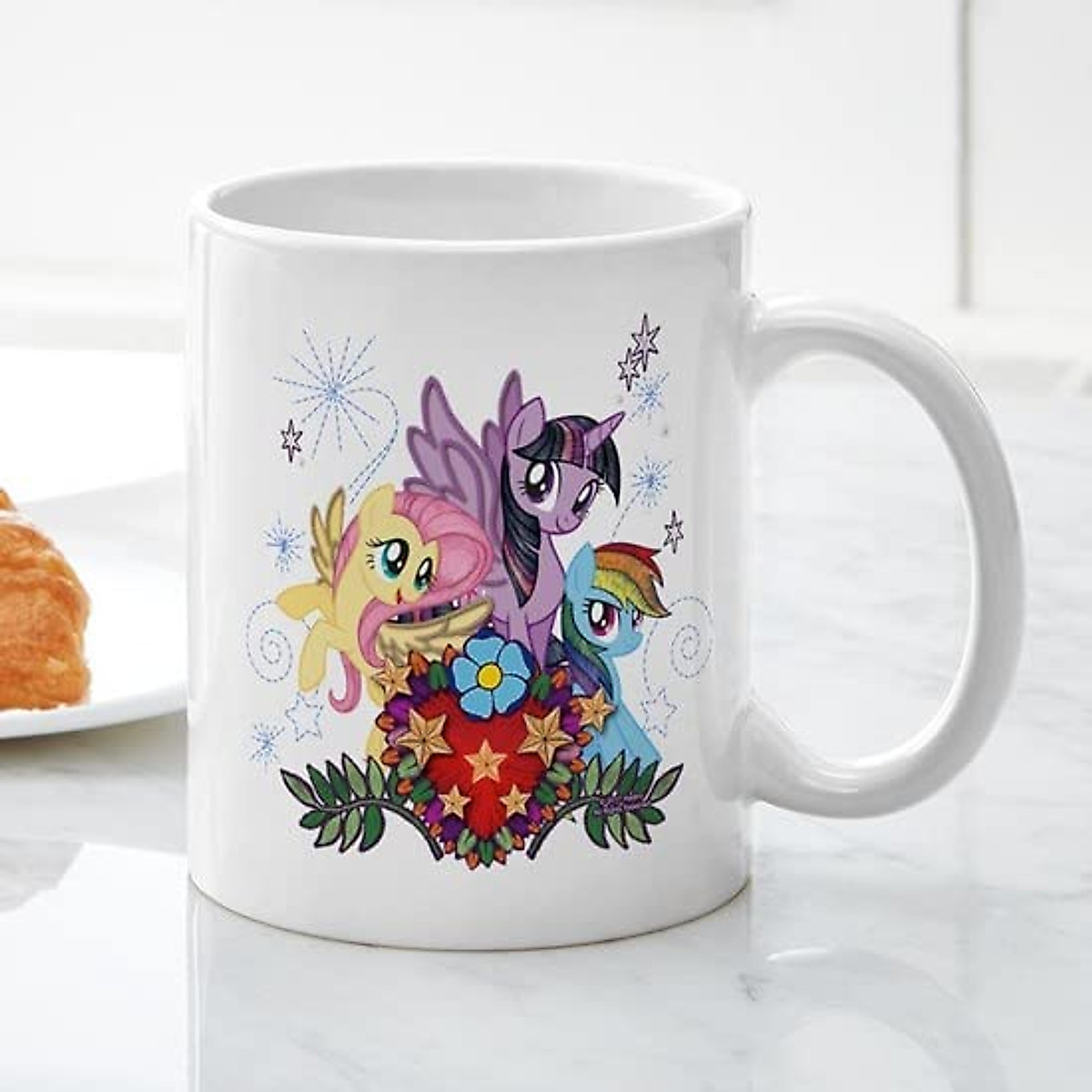CafePress MLP Heart And Sparkles Mugs Ceramic Coffee Mug, Tea Cup 11 oz