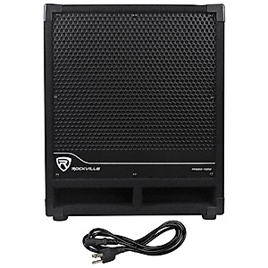 Rockville 2 RPG10 10" Powered 600W DJ PA Speakers+2 Subwoofers+Mounting Poles