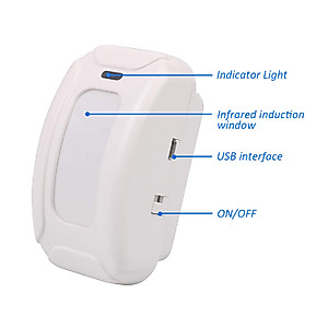 Mengshen Motion Sensor Alarm, Driveway Entry Alert Support 5 Modes, 36 Tunes, Long Transmission Distance (Remote Control Included)