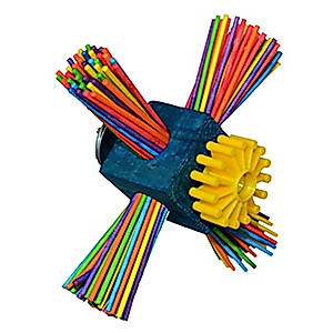Super Bird Creations SB963 Twirl N' Whirl Bird Toy, Medium Bird Size, 6.5" x 4"