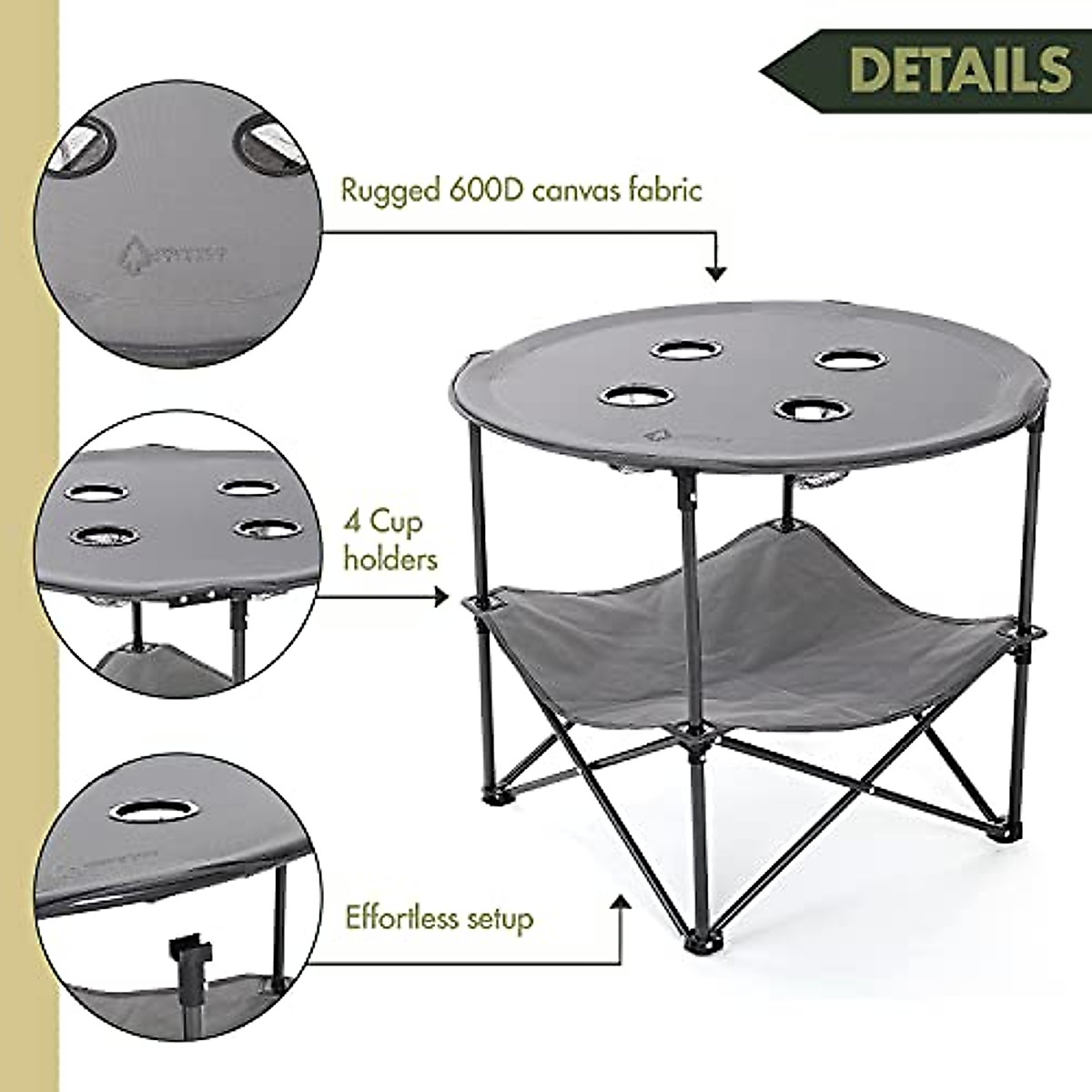ARROWHEAD OUTDOOR Heavy-Duty Portable Folding Table