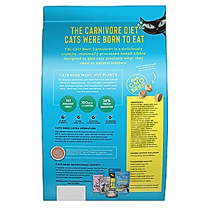 Tiki Cat Born Carnivore Optimal Weight, Turkey, Grain-Free Baked Kibble to Maximize Nutrients, Dry Cat Food, 2.8 lbs. Bag