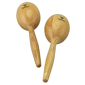 Tycoon Percussion Wood Maracas - Natural Finish