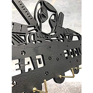 YSdesign Deadpool Key Hooks-Marvel Super Hero Wall Hooks Heavy Duty 20LB(Max),Wade Winston Wilson Wall Décor,Wood Coat Hooks, Key Holder,Key Hanger for Wall、Entryway and Kitchen