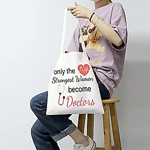 MBMSO Doctor Tote Bag Female Doctor Gifts Medical Doctor Graduation Gifts for Women Thank You Gifts for Doctor Shoulder Bag (Doctor TB)