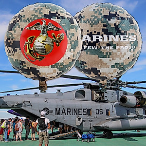 Havercamp U.S. Marine Balloons (6 Pack) 3 Marine Balloons with the Official Seal & 3 with Camo. Officially Licensed Marine Corps Balloons. Celebrate your Marines Birthday, Graduation, Homecoming.