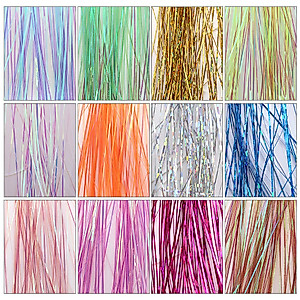 Fly Tying Materials 12 Colors Krystal Flash Ripple Flashabou Flies Fishing Lure Making Supplie
