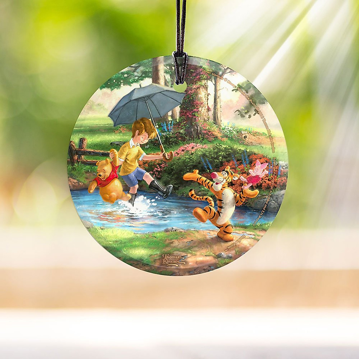 Thomas Kinkade Studios (Winnie the Pooh I) StarFire Prints Hanging Glass SPCIR467