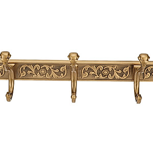 Coat Rack Wall Mount, Rail Wall Hook Coat Hooks Behind Door Mounted for Coat Hat Clothes Hanging Vintage Space Hat Racks Hooks for Hanging Coats Wall Mounted