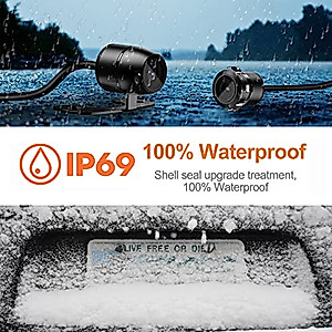 Reverse Backup Camera,HD Night Vision Back Up System, Universal for Pickup Truck Car SUV 170° Perfect Angle Night Vision IP69 Level Waterproof 2.0 Generation