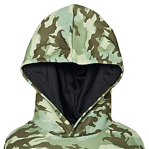 Jurassic World Jurassic Park Little Boys Fleece Pullover Hoodie and Pants Outfit Set Camo Black/Green 7-8