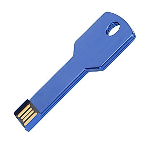 USB Flash Drive, Aluminum Alloy Key Shaped USB 2.0 Memory Stick Pen Drive Black Thumb Drive, Portable USB Drive(32GB)