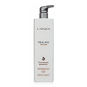 L'ANZA Healing Volume Thickening Shampoo, Boosts Shine, Volume, and Thickness for Fine and Flat Hair, Rich with Bamboo Bodifying Complex and Keratin (33.79 Fl Oz)