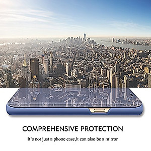 Samsung Galaxy S20 Case - Flip Leather Cover with S-View Mirror, Kickstand & Anti-Scratch Protection