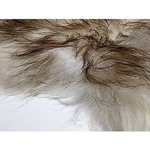 Home Collezione by Salvani Genuine Icelandic Sheepskin Rug Throw (Shade of Brown) 24"x36"