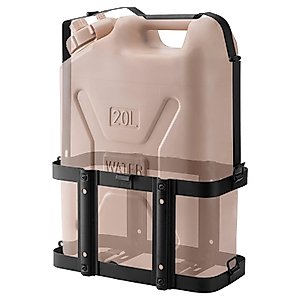 Racewill 5 Gallon Water Storage Containers Holder Mount - Only Fit for Scepter Water Container and Fuel Can 20L - Lockable Mounting Bracket for Camping, RV, and Overlanding