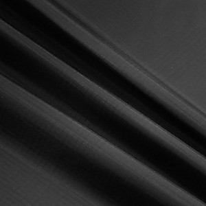 9KM DWLIFE Nylon Ripstop Fabric, Black 60x117 Inch, 40D Waterproof, Lightweight, Windproof, Bulk Fabric for Kite, Tent, Flag, Bag, Tarp Cover, Outdoor DIY Project…