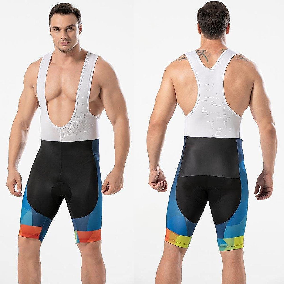 Men's Bike Clothing Set Cycling Jerseys Road Bicycle Shirts Kit + Bib Shorts Quick-Dry Full Zipper Riding Clothes