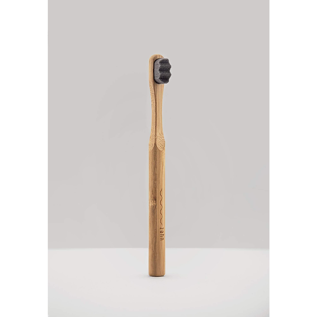 zahn Ultra Soft Bamboo Toothbrush for Sensitive Gums, BPA Free Micro Fine Nano Bristles Bamboo Tooth Brush (Black)