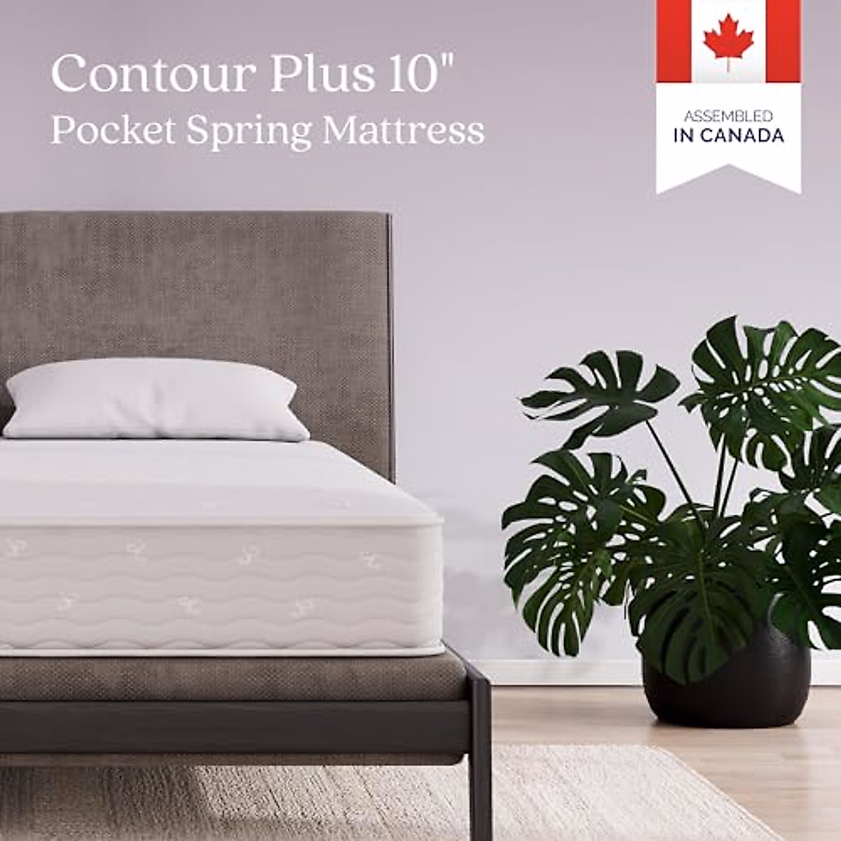 Signature Sleep Contour Plus 10-Inch Reversible Mattress, Full