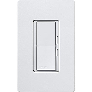 Lutron Diva LED+ Dimmer Switch for Dimmable LED, Halogen and Incandescent Bulbs, 150W/Single-Pole or 3-Way, DVSCCL-153P-PD, Palladium