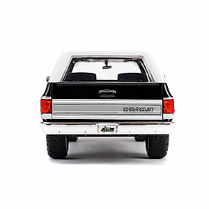 Jada Toys 1980 Chevy Blazer K5 Black/White 1:24 Die - Cast Vehicle