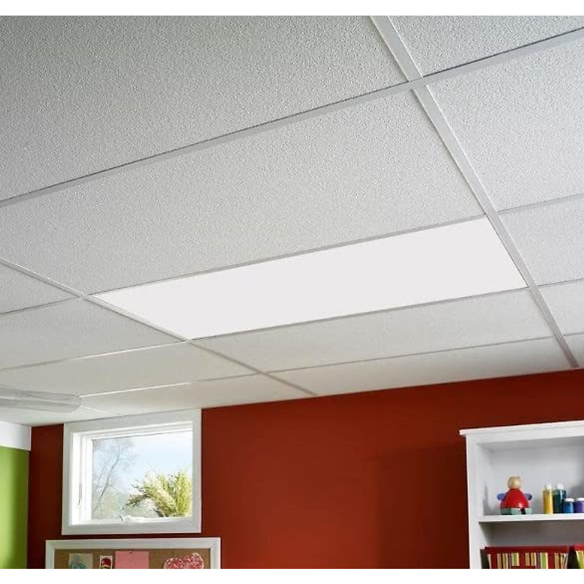 F12-100/2246-8 Pack Replacement Fluorescent Light Cover Panels - Clear Prismatic Acrylic 22.5" x 46.5" x .100"; Priced PER Package