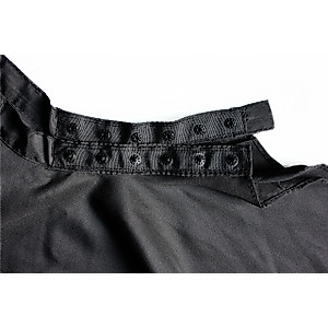 SMARTHAIR Professional Salon Cape Polyester Haircut Apron Barber Cape,54"x62",Black,C007001E-L