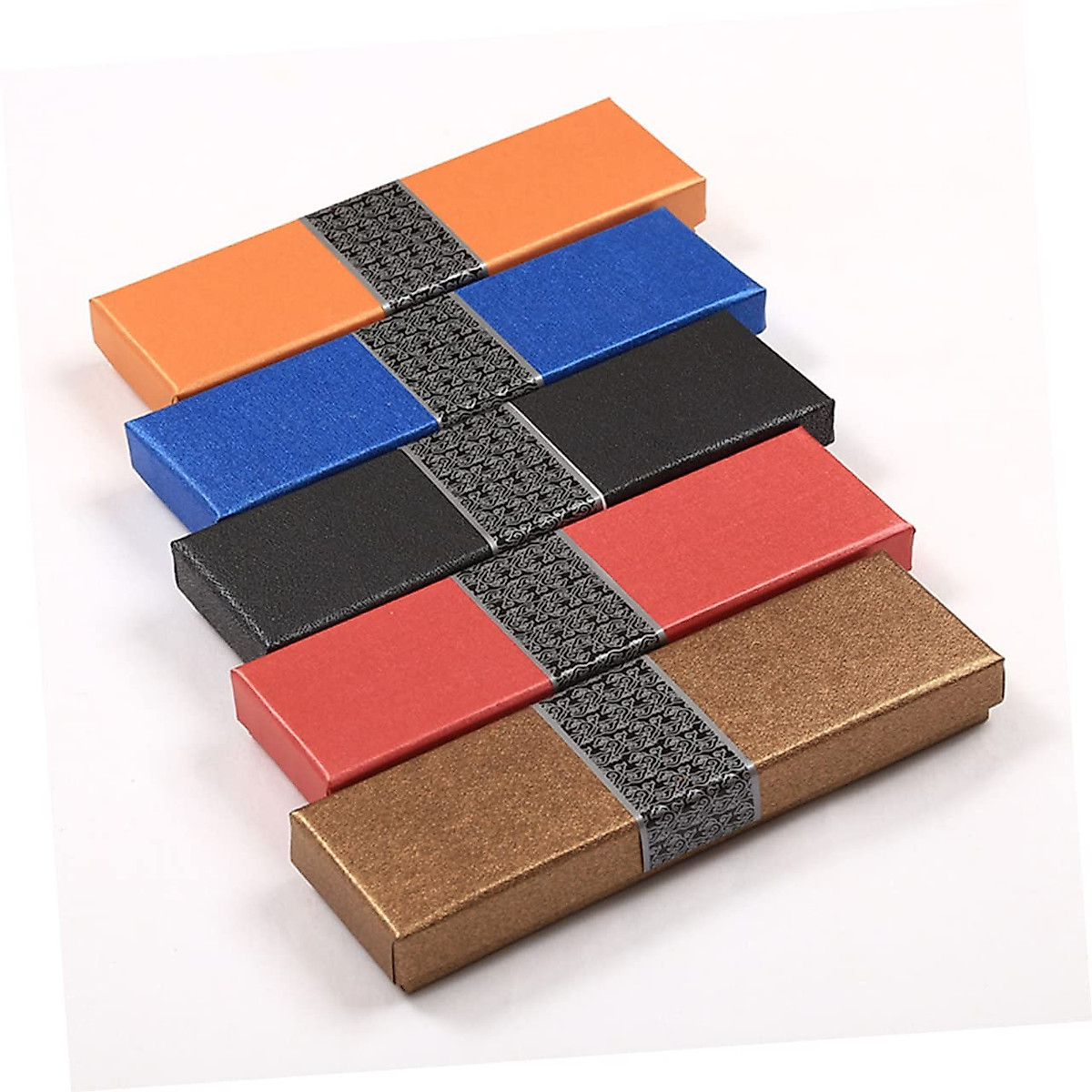 SEWACC 12 Pcs Black Colored Pencils Table Candle Holder Crayon Container Desk Containers Containers Fountain Pen Case Pen Pouch Makeup Containers Office Dining Table Packing Box