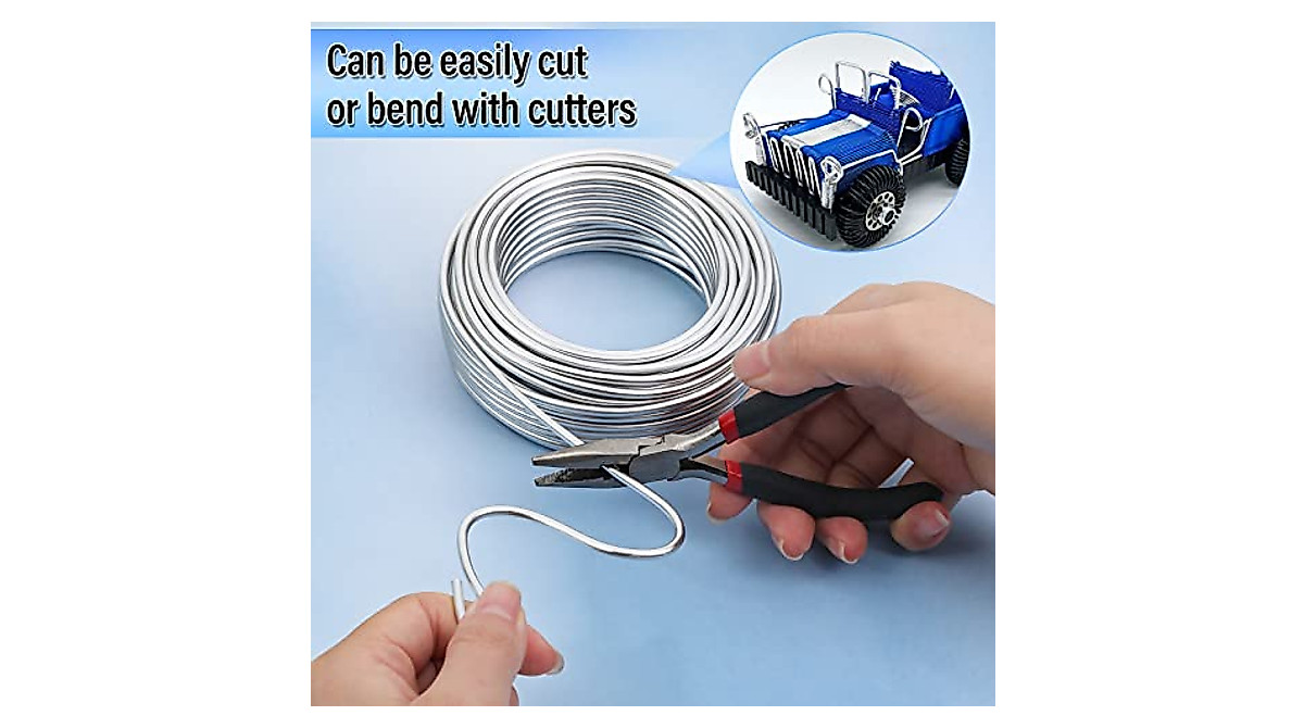 3mm Aluminum Craft Wire for Sculpting & Jewelry Making - Cruzix
