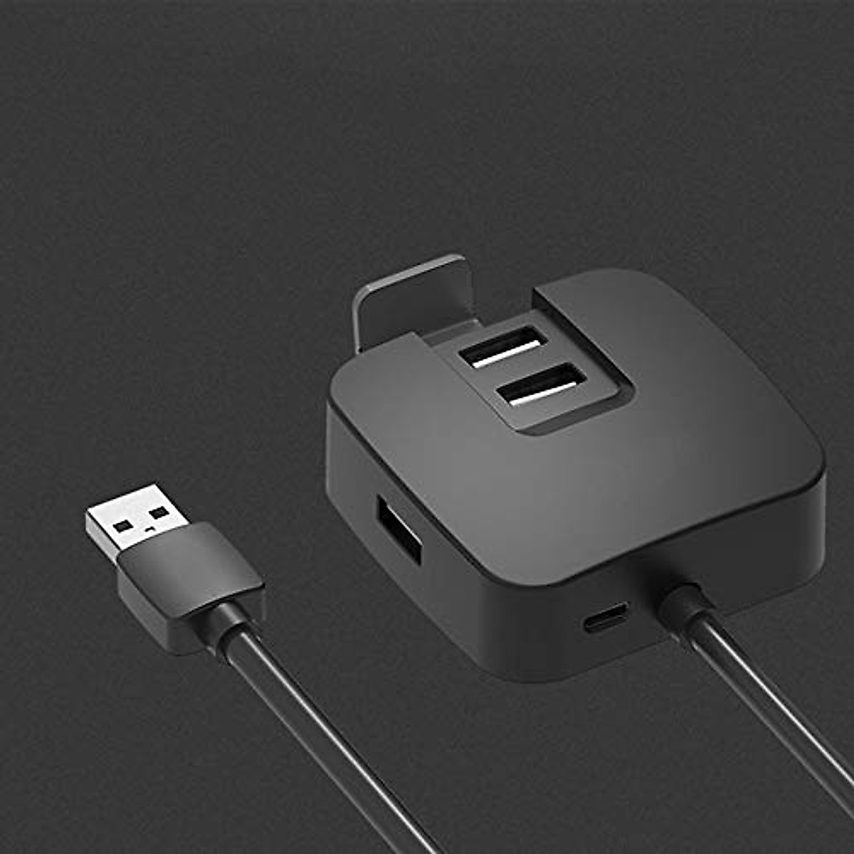 Lysee Data Cables - High Speed USB 2.0 4 Ports Splitter Hub Notebook USB Extension Multi-Interface Hub Mobile Phone Holder - (Cable Length: 0.5M)