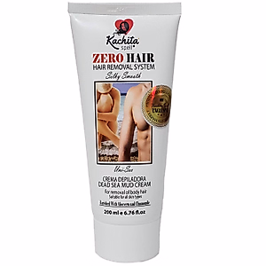ZeroHair Painless for Women and Men Suitable for Body Skin and Private Parts Leg, Pubic, Bikini Hair Removal Premium Depilatory Cream Kachita Spell Easy Application Fast-Acting 200ml