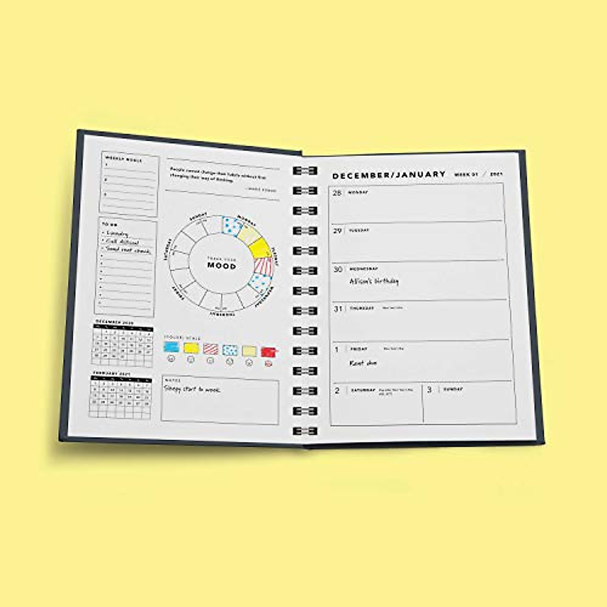 2021 Mood Tracker Planner: Understand Your Emotional Patterns; Create Healthier Mindsets; Unlock a Happier You! (Habit Tracker and Weekly Calendar)