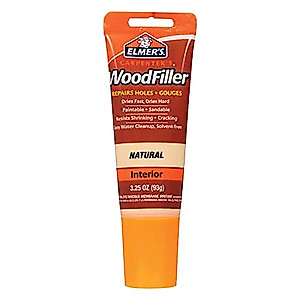 Elmer's E868 Carpenter's Wood Filler, 3.25-Ounce Tube, Natural - 6 Pack
