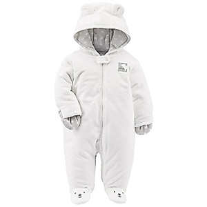 Simple Joys Kid's Pram Ivory Bear Outerwear, Ivory, Newborn