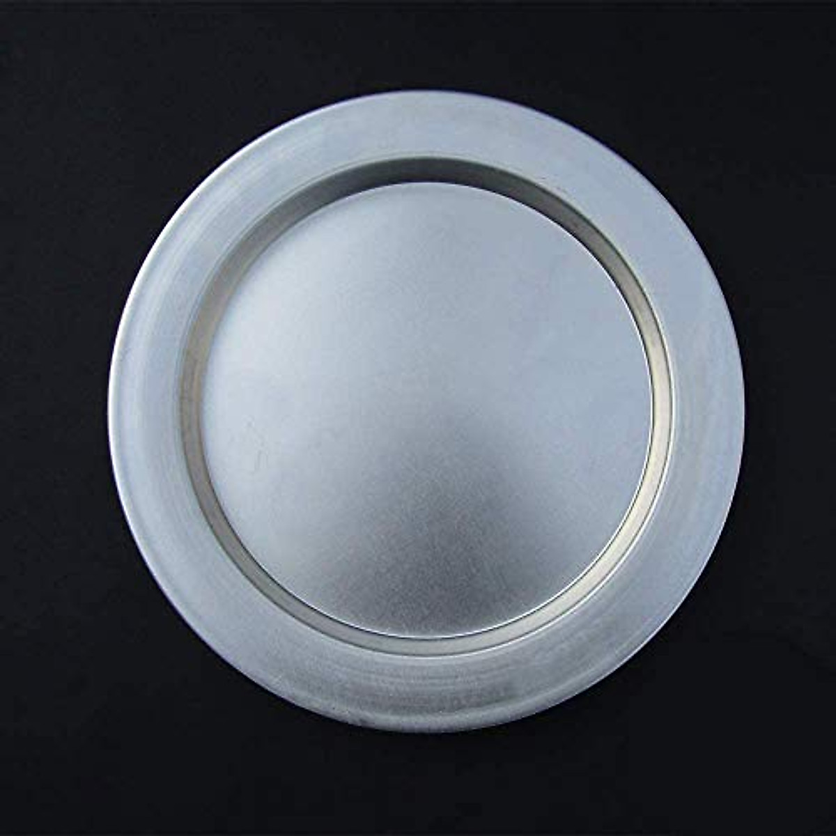 Kunefe Plate - Kunafa plate large 4-8 servings set of 2 silver color aluminum pans tray kataifi kunafeh knafeh cooking and serving plates for shredded kadaifi phyllo fillo dough pan/Turkish dessert