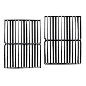 Votenli C752B(2-Pack) 15 Inch Cast Iron Cooking Grid Grates Replacement for Weber 7522 7521 Genesis Silver A Spirit 210 Spirit e210 Spirit 500 Parts