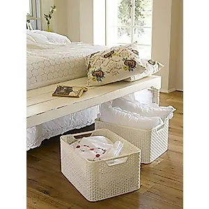 Curver Aspect Rotin Style 205845 Rattan Storage Box Medium Second-Generation Polypropylene